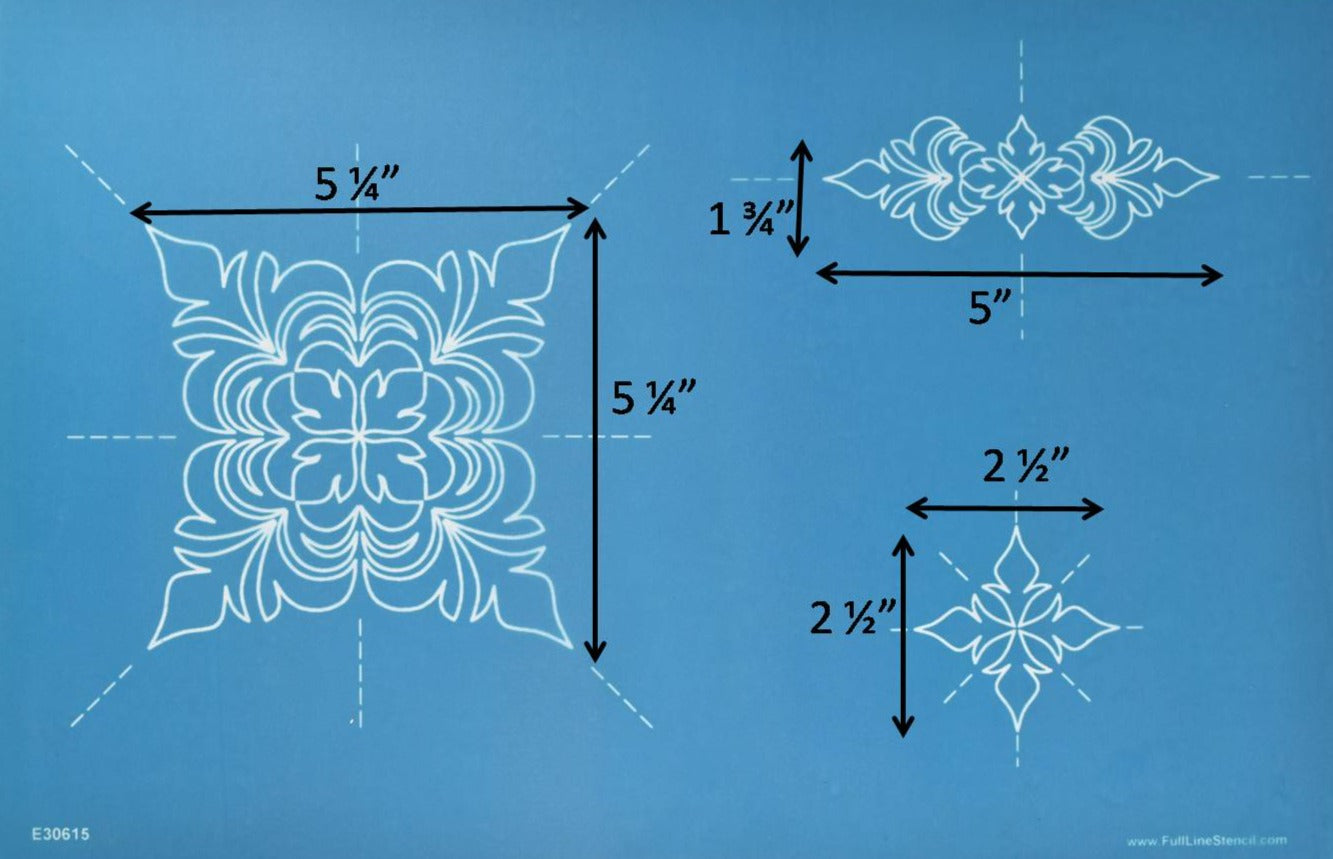 30615 Double Wedding Ring, Tropicana – Hancy Creations/Full Line Stencil Store