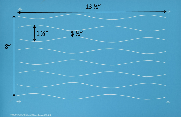 Continuous Full Line Quilting Stencils Online - Full Line Stencils ...