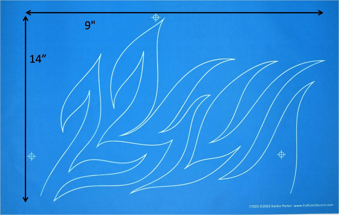 Full Line Stencil 77023 Light Flame – Hancy Creations/Full Line Stencil ...