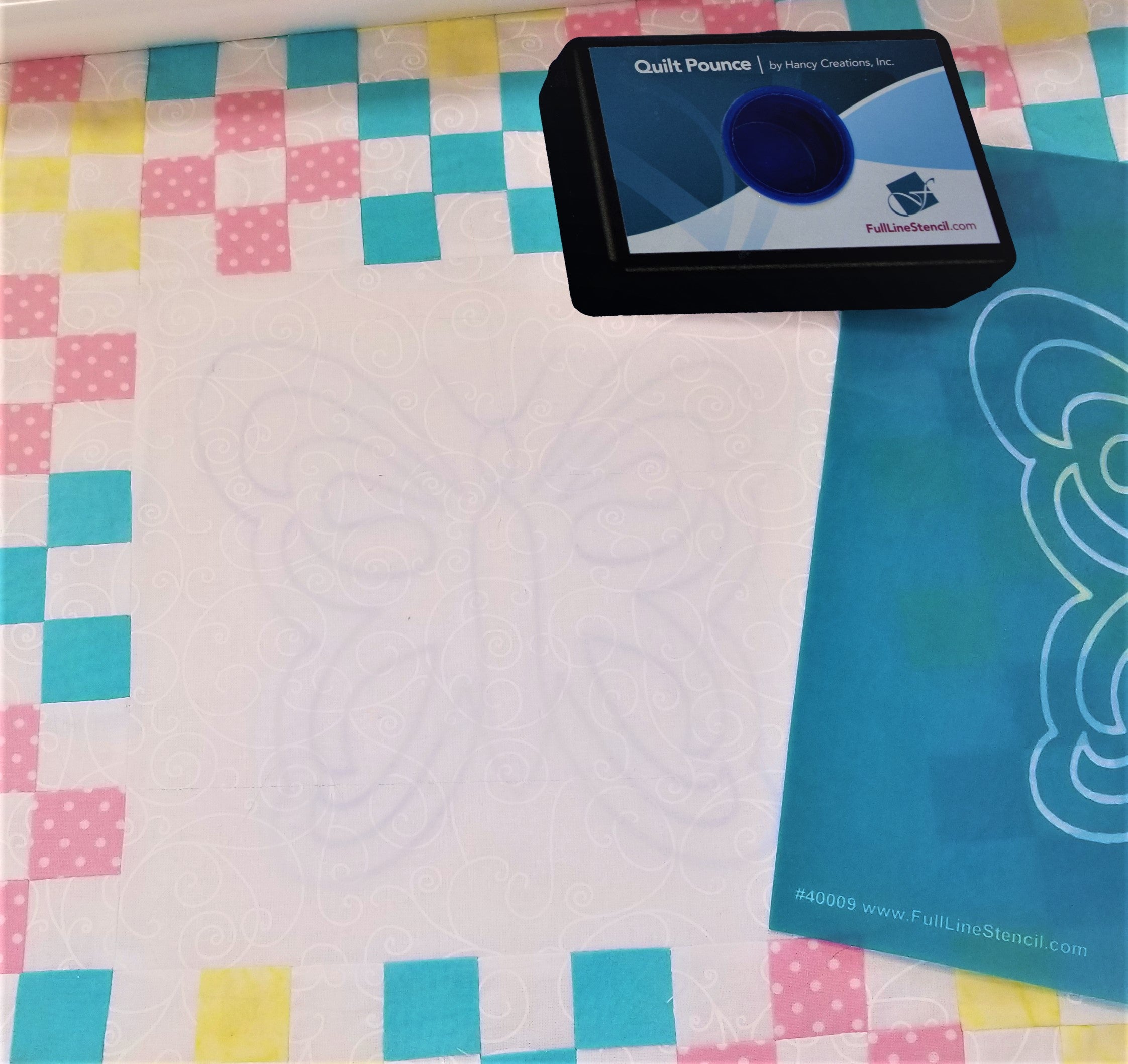 QPBB Quilt Pounce Pad, Barely Blue – Full Line Stencil Store