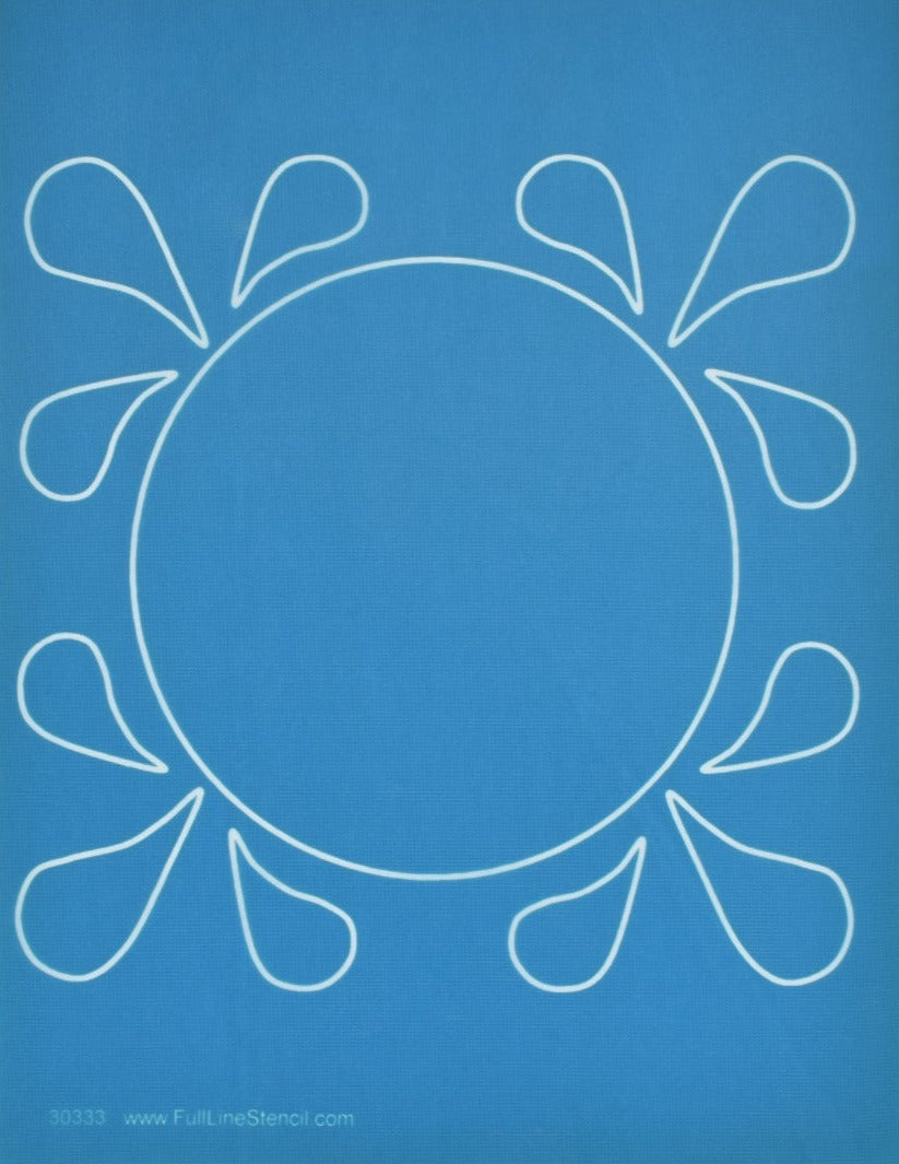 30333 Tear Drop Circle – Hancy Creations/Full Line Stencil Store