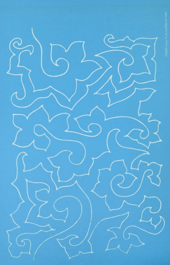 30429 Fireflower Meander – Full Line Stencil Store