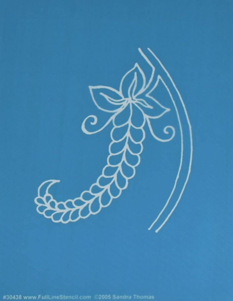 30438 Vine Series, Feather Sprout – Hancy Creations/Full Line Stencil Store