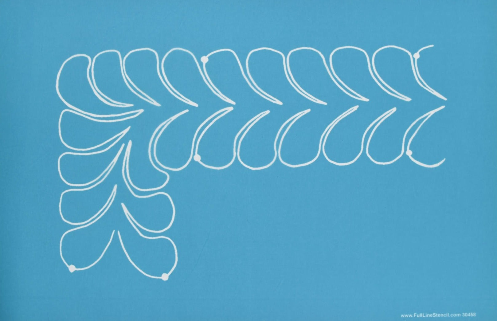 30458 Large Easy Feather Border – Hancy Creations/Full Line Stencil Store