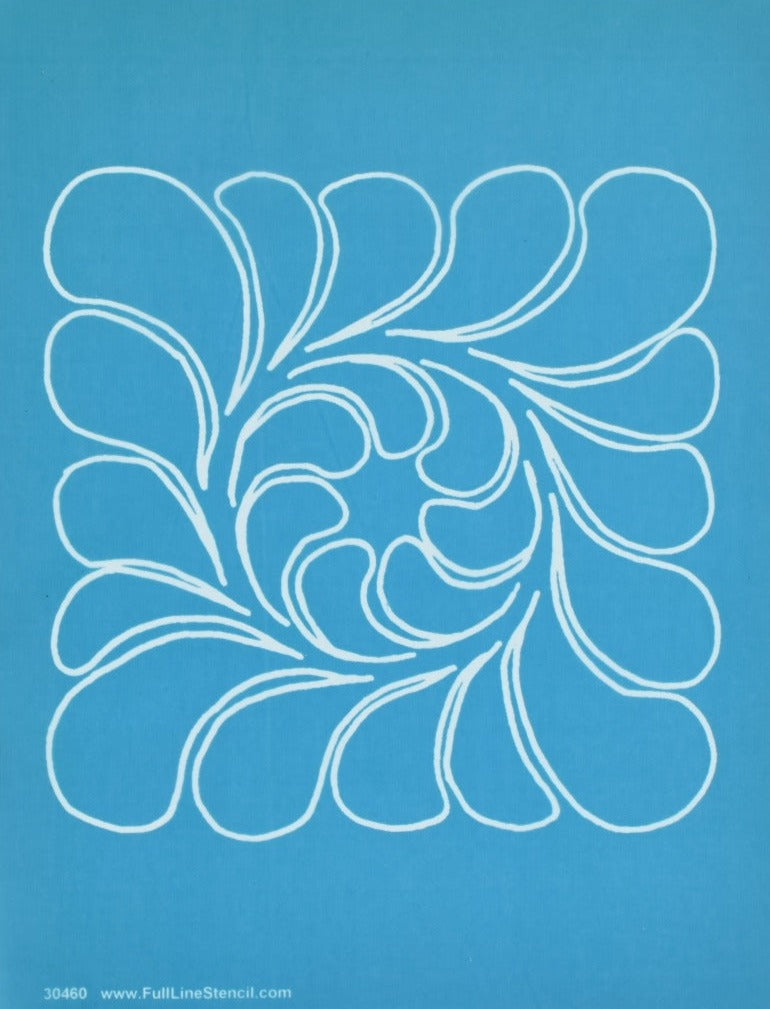 30460 Feather Block – Hancy Creations/Full Line Stencil Store
