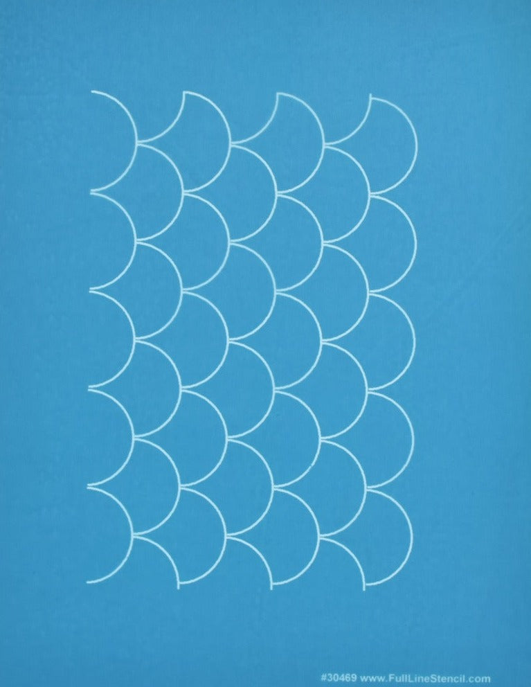 30469 Clam Shell Background, 1 inch – Full Line Stencil Store