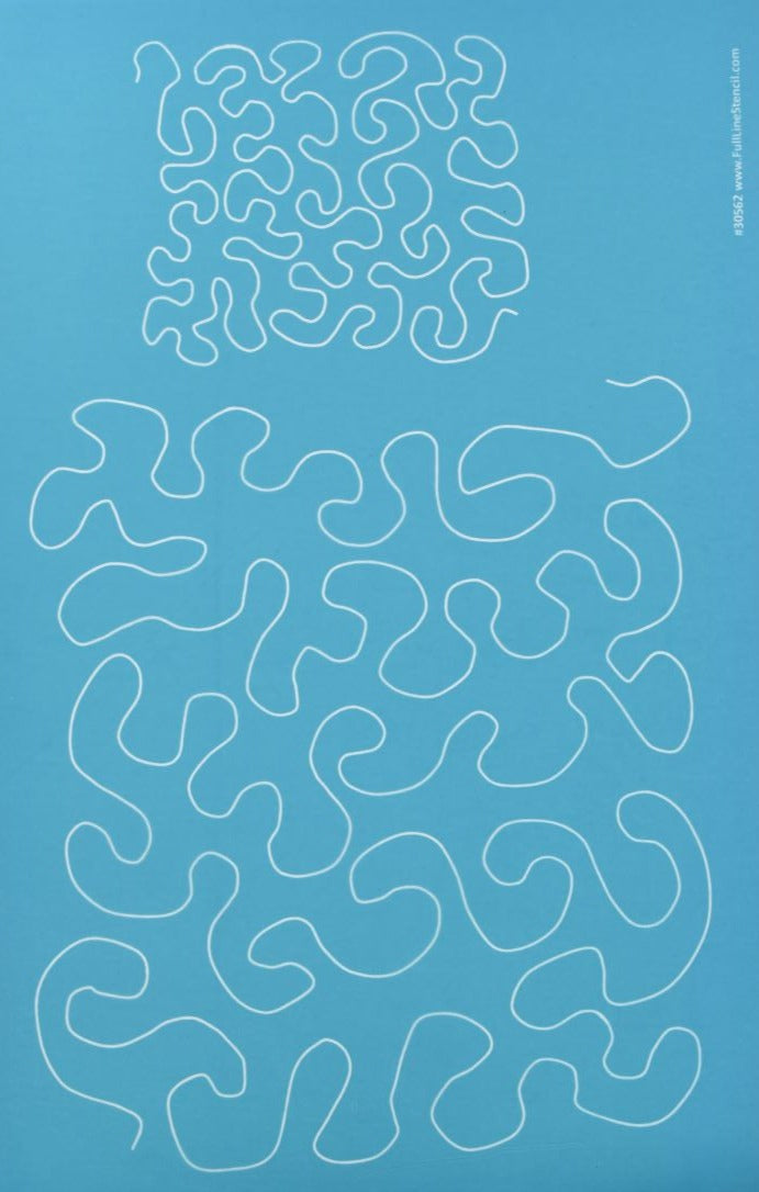 30562 Stipple Meander, 2x – Hancy Creations/Full Line Stencil Store
