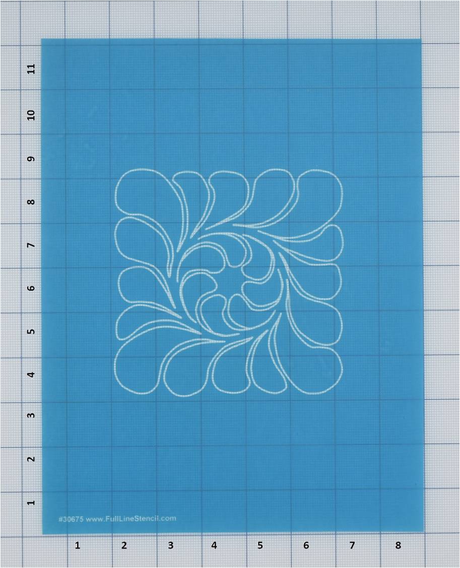 30675 Feather Block, 5" – Hancy Creations/Full Line Stencil Store