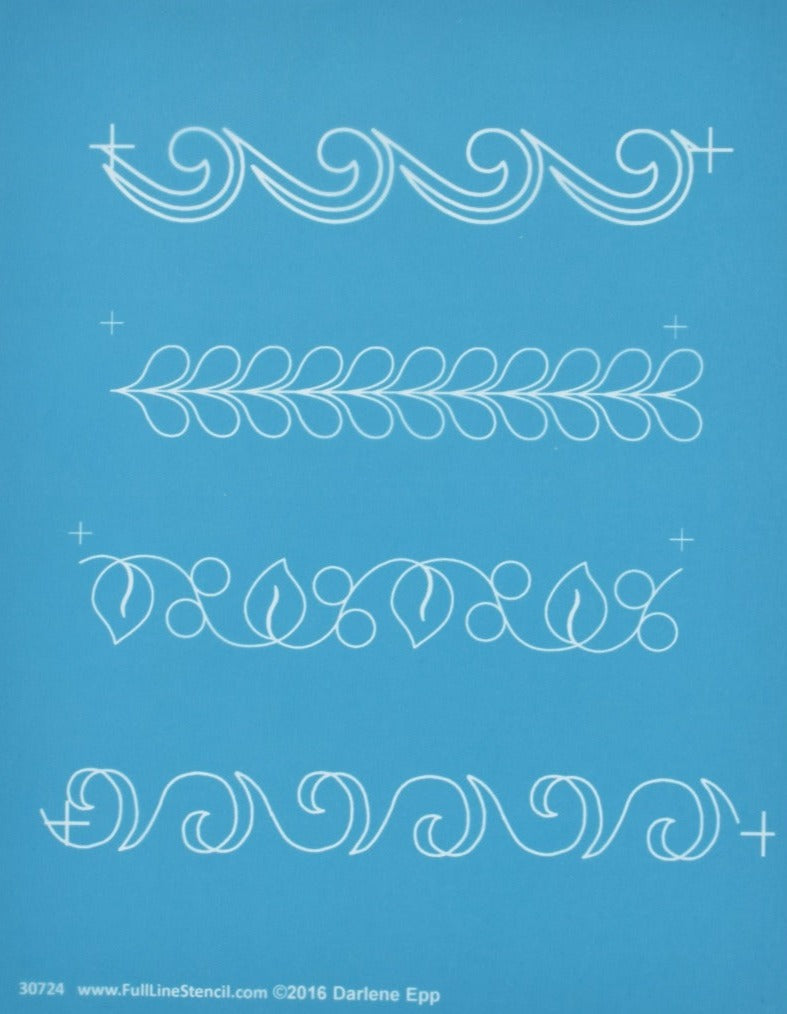 30724 1" Borders by Darlene Epp – Hancy Creations/Full Line Stencil Store