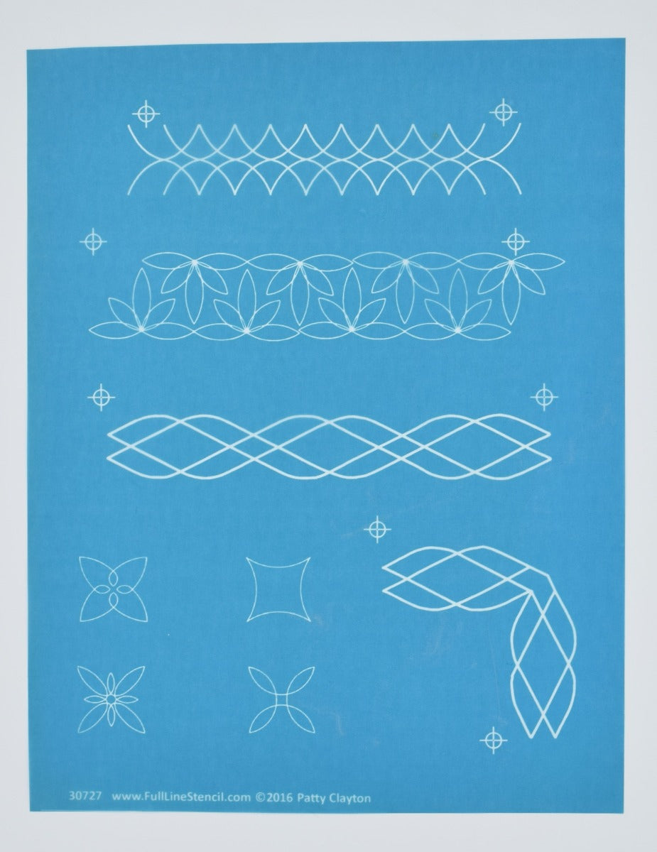 30727 Mini 1" wide Borders – Hancy Creations/Full Line Stencil Store