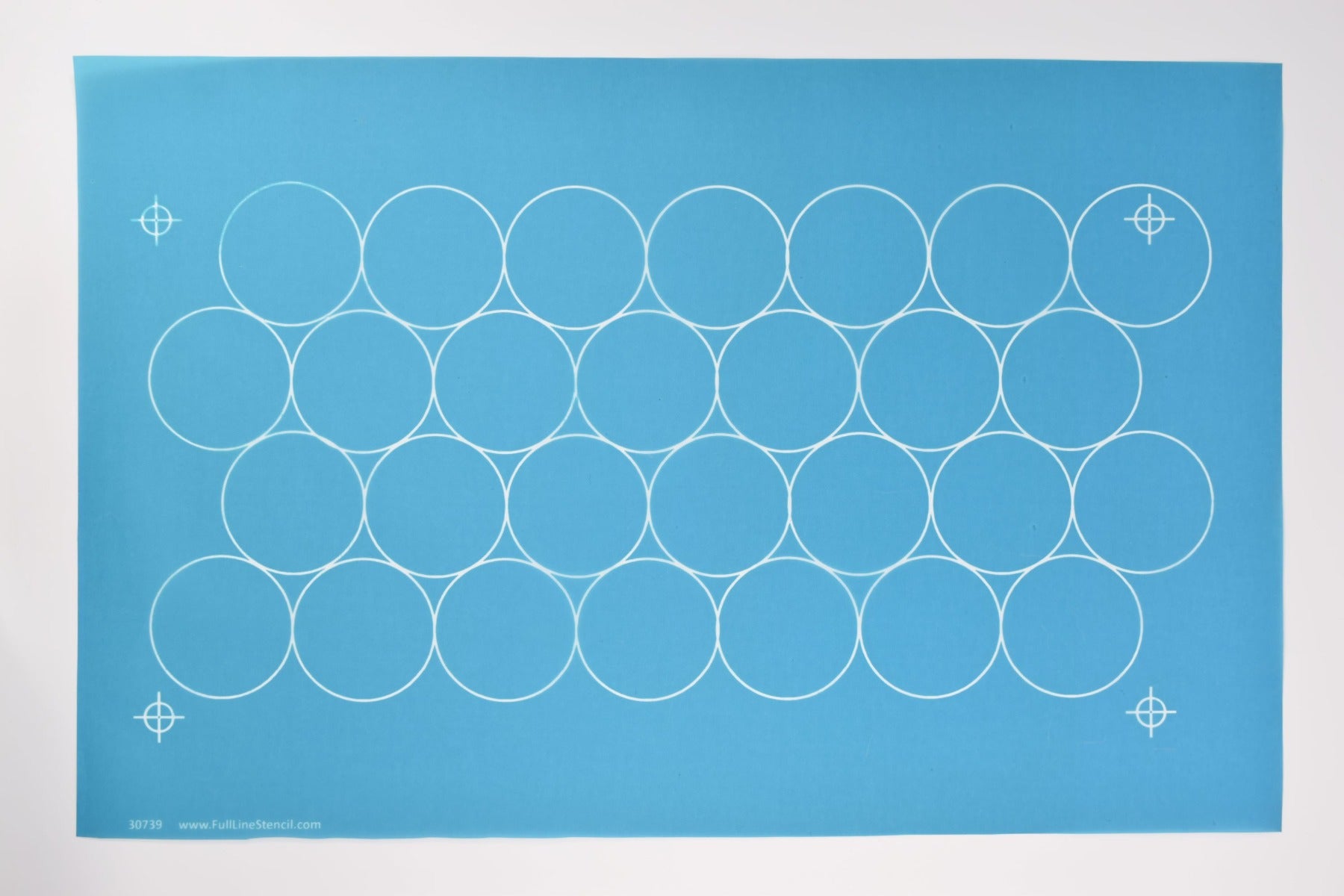 Offset Circle Grid 2" Full Line Stencil – Hancy Creations/Full Line ...