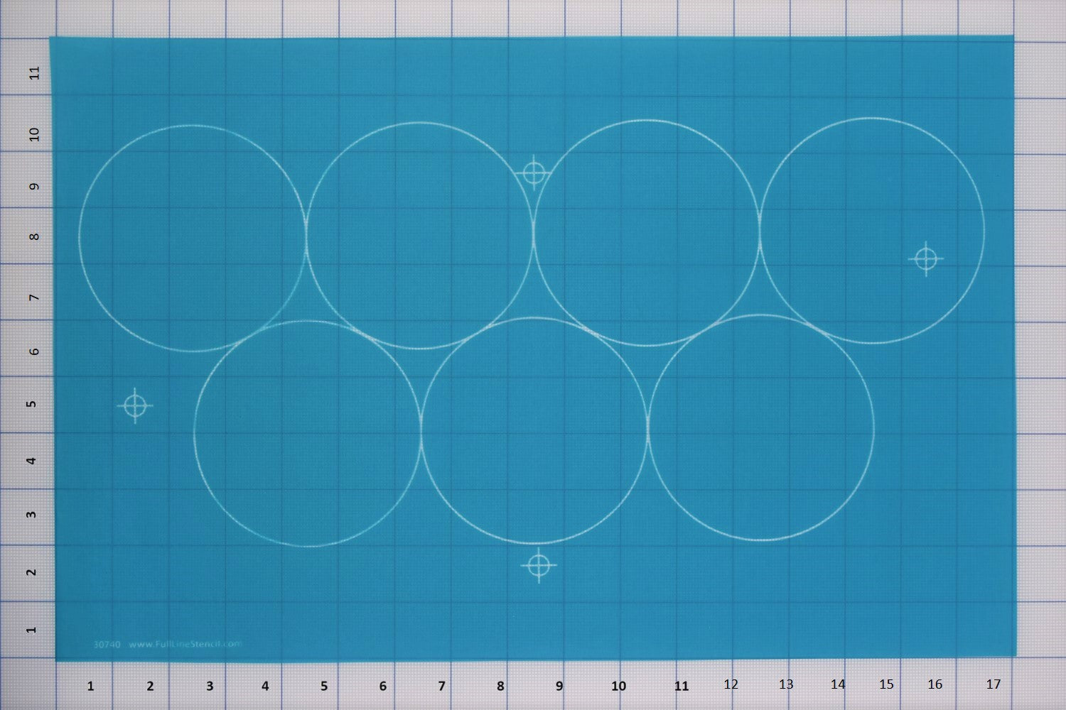 Offset Circle Grid Full Line Stencil – Full Line Stencil Store