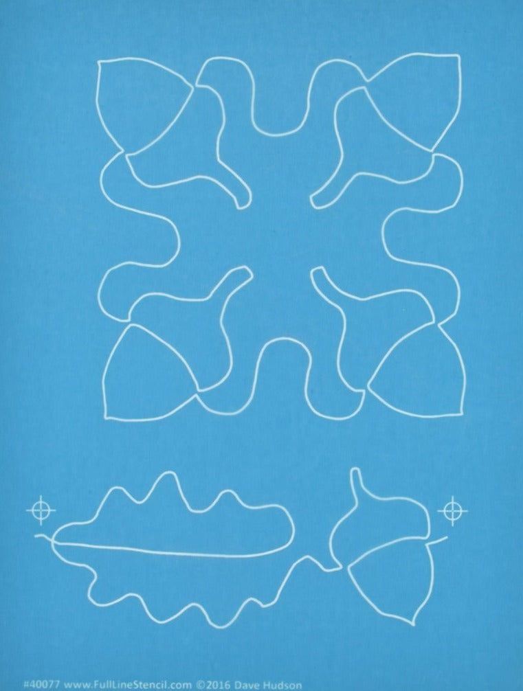 40077 Acorn Block – Hancy Creations/Full Line Stencil Store