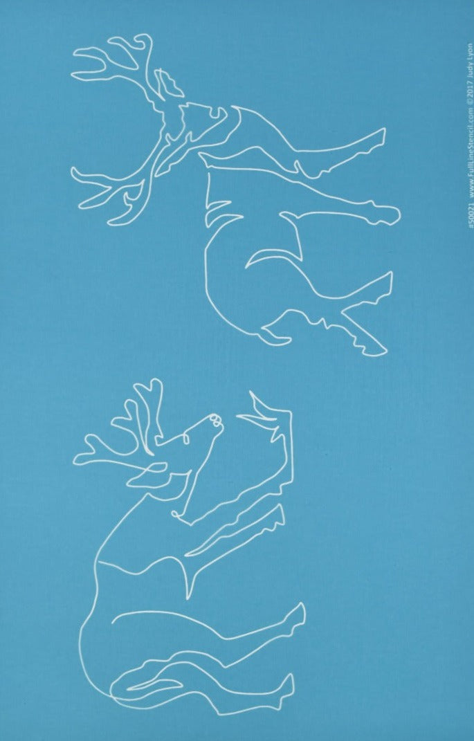 50021 Velveted Mule Deer Pair – Hancy Creations/Full Line Stencil Store