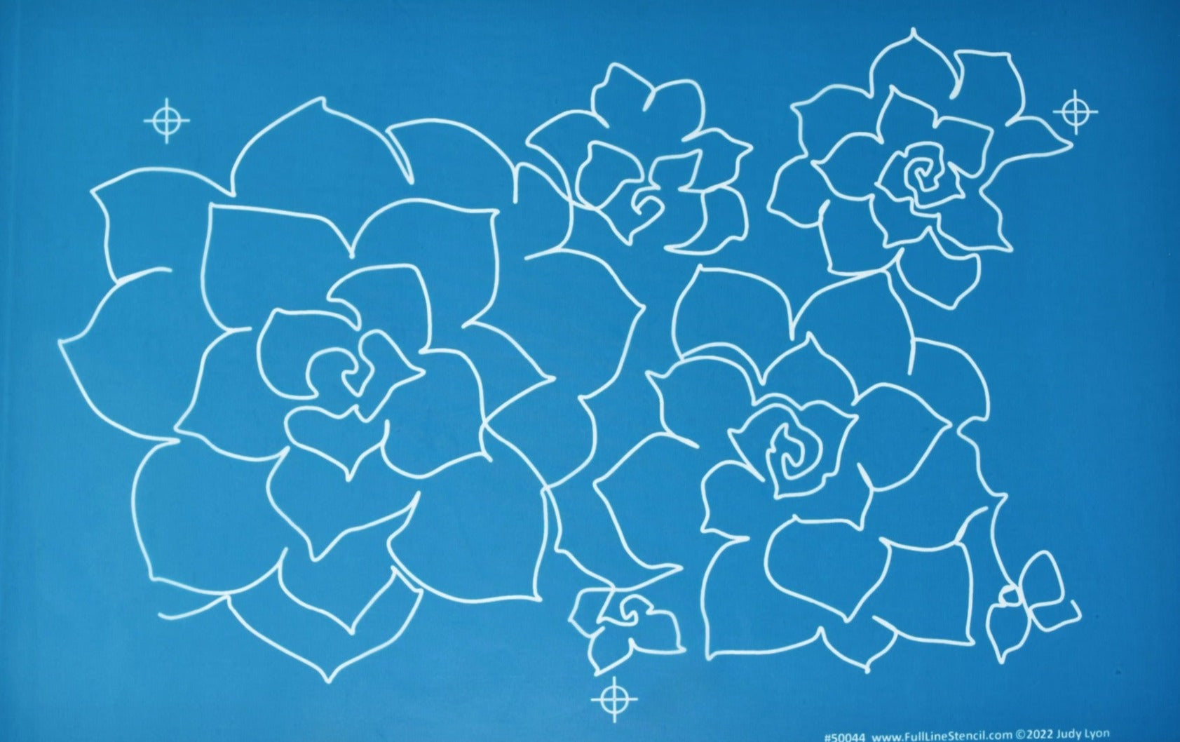 50044 Desert Rose Full Line Stencil by Hancy Creations – Hancy ...