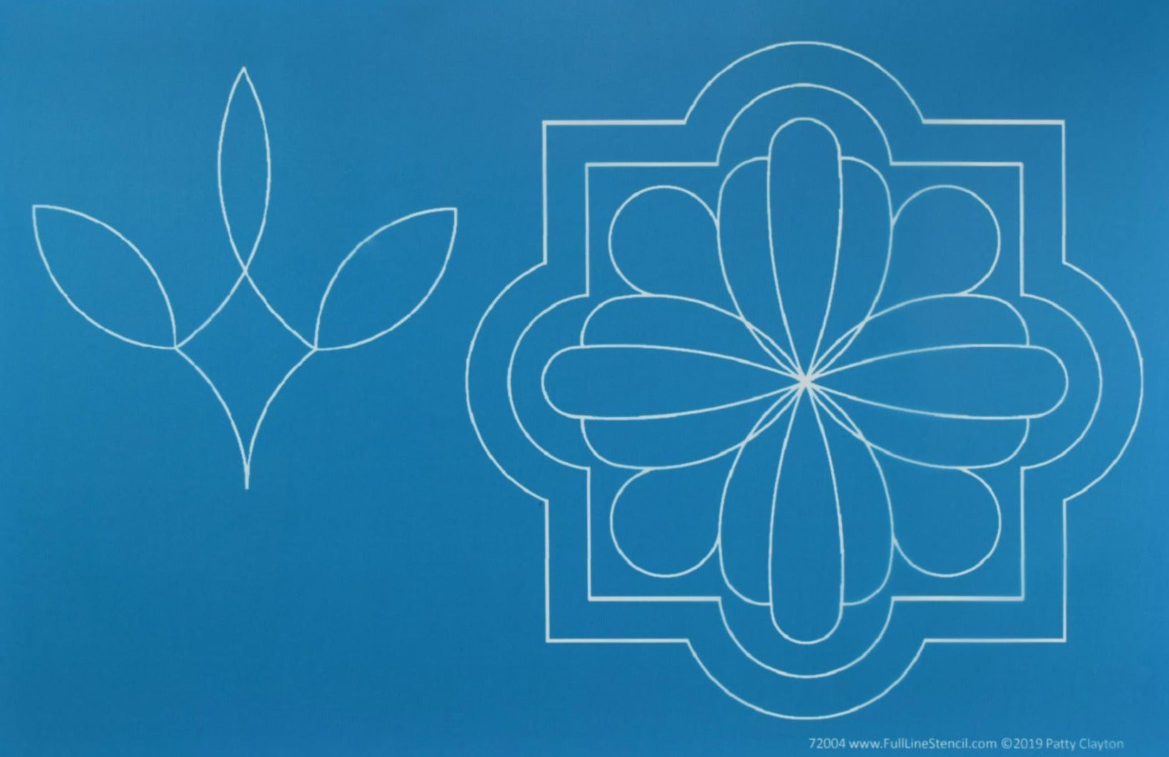 72004 Quatrefoil Block – Hancy Creations/Full Line Stencil Store