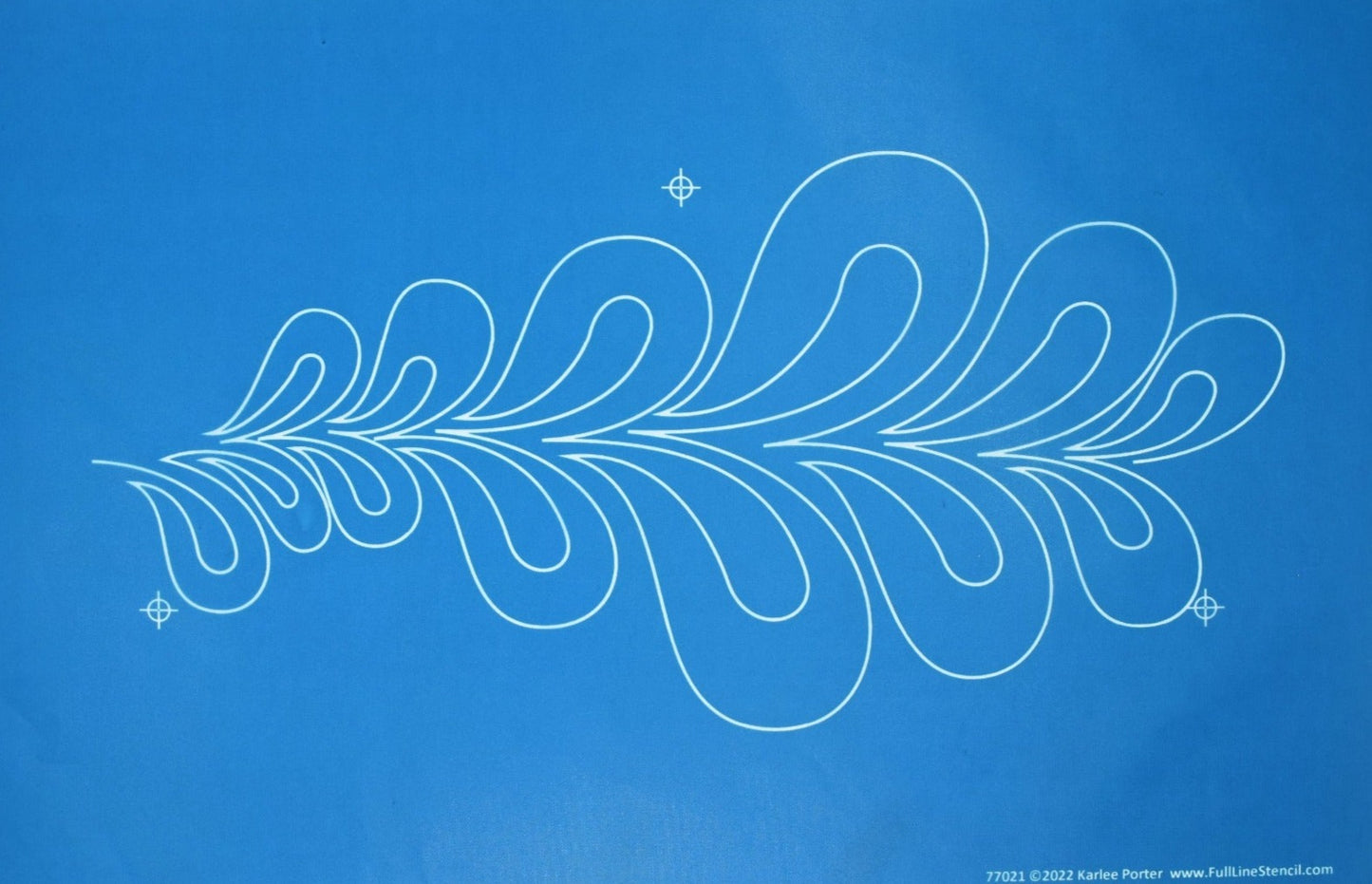 Full Line Stencil 77021 Feather Garland Curved by Hancy Creations ...