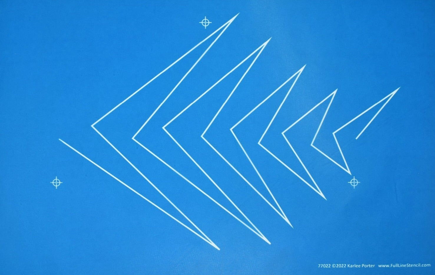 Tikki Straight Full Line Stencil by Hancy Creations – Full Line Stencil ...