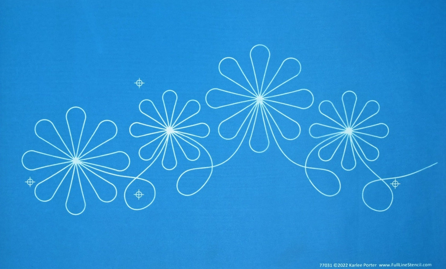 77031 Daisy Chain 3 Full Line Stencil – Hancy Creations/Full Line ...