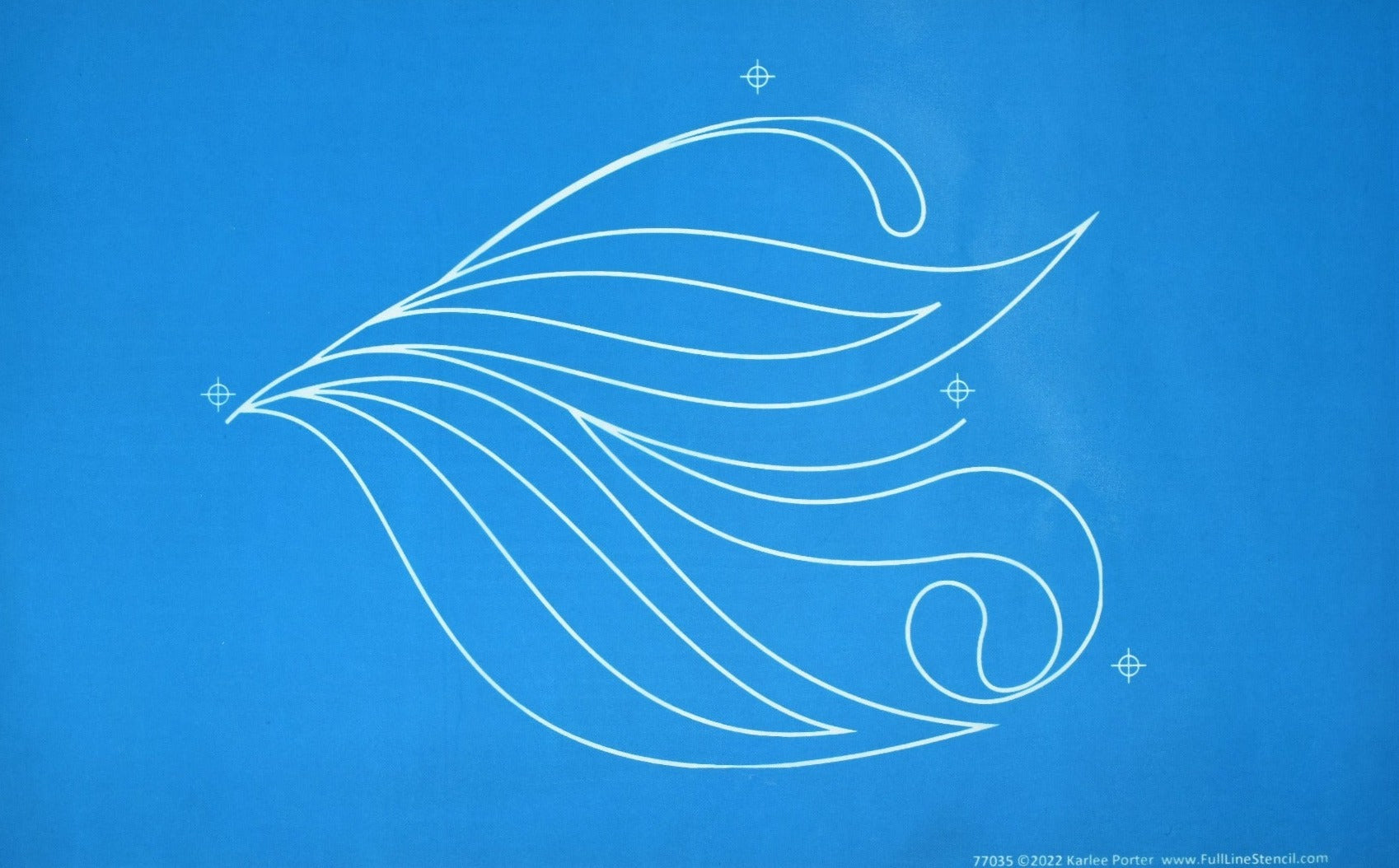 77035 Leafy – Inset Full Line Stencil, two sizes by Hancy Creations ...