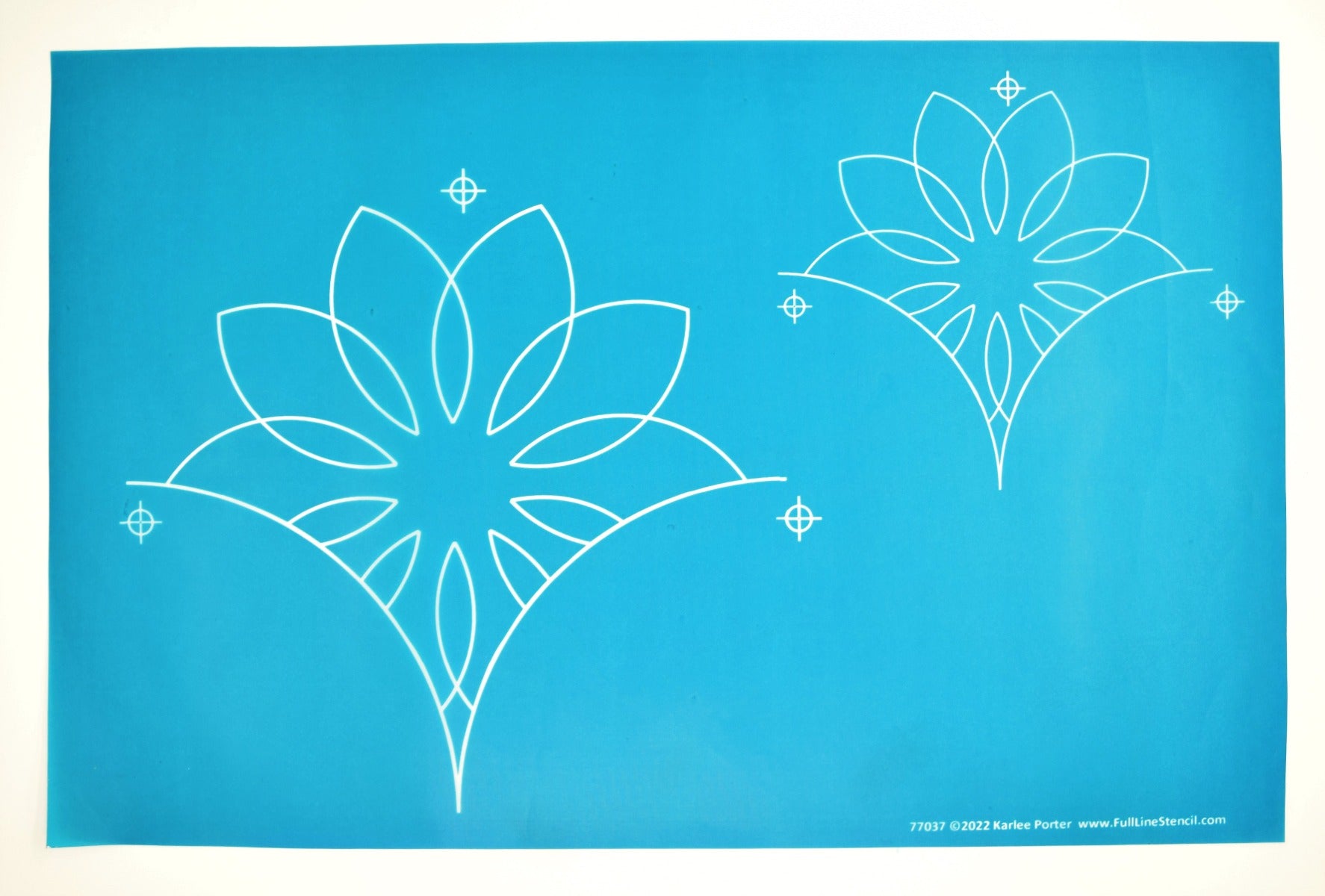 Sunflower Field Clam Full Line Stencil by Hancy Creations – Hancy ...