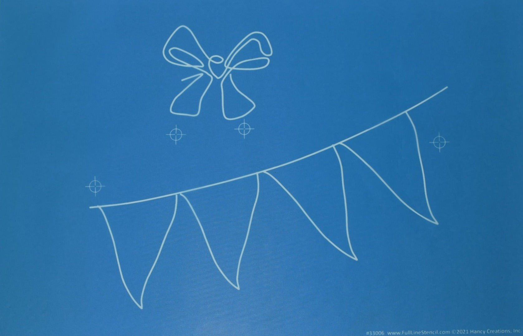 33006 String of Pennants – Full Line Stencil Store